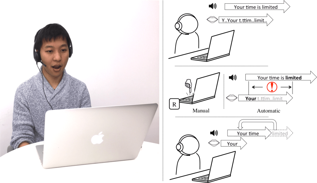 WithYou: An Interactive Shadowing Coach with Speech Recognition – Rekimoto Lab